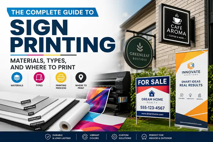 Sign Printing Guide: Materials, Types & Where to Print